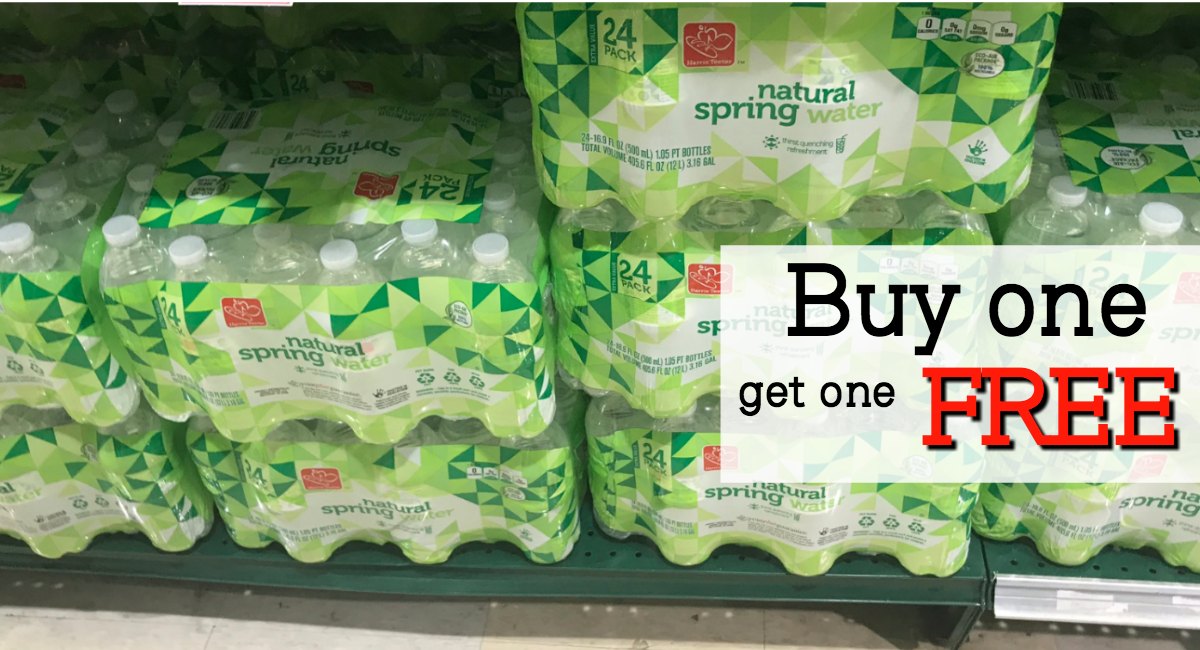 Harris Teeter Bottled Spring Water Buy one get one FREE! - The Harris ...