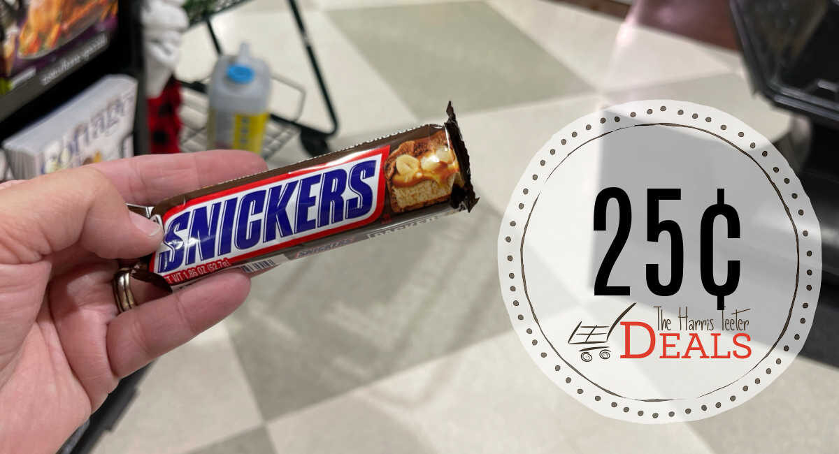 Snickers Bars 25¢ at Harris Teeter! - The Harris Teeter Deals