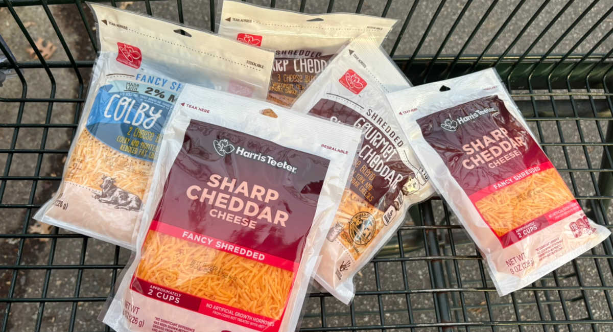 Harris Teeter Shredded Cheese Buy 2 get 3 FREE! - The Harris Teeter Deals